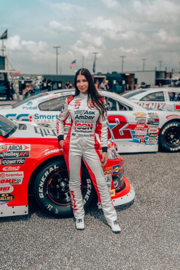NASCAR Driver Amber Balcaen Continues to Show Up and Show Out