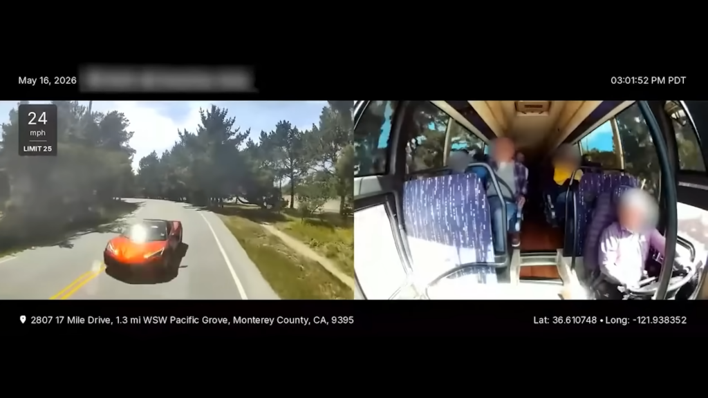 Caught on Camera: Drunk Driver in Corvette Slams Head-On Into Tour Bus ...