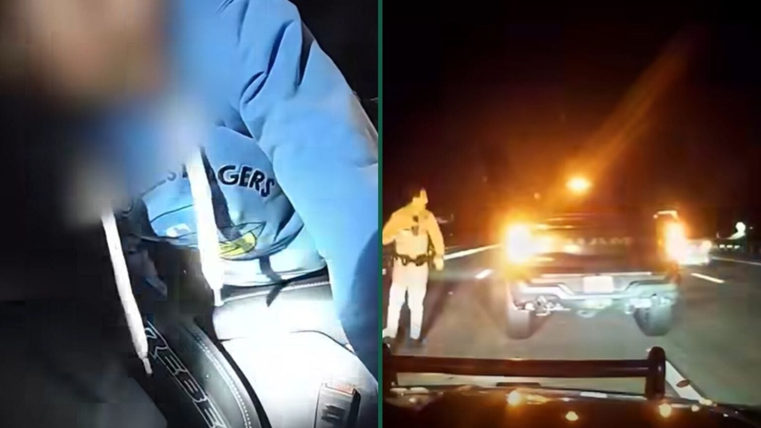 "Oh No, I'm Not Driving": California Highway Patrol Jump Into Car To ...