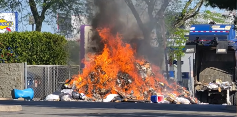 Garbage Truck Driver's Quick Thinking Turns a Trash Fire Into a Taco ...