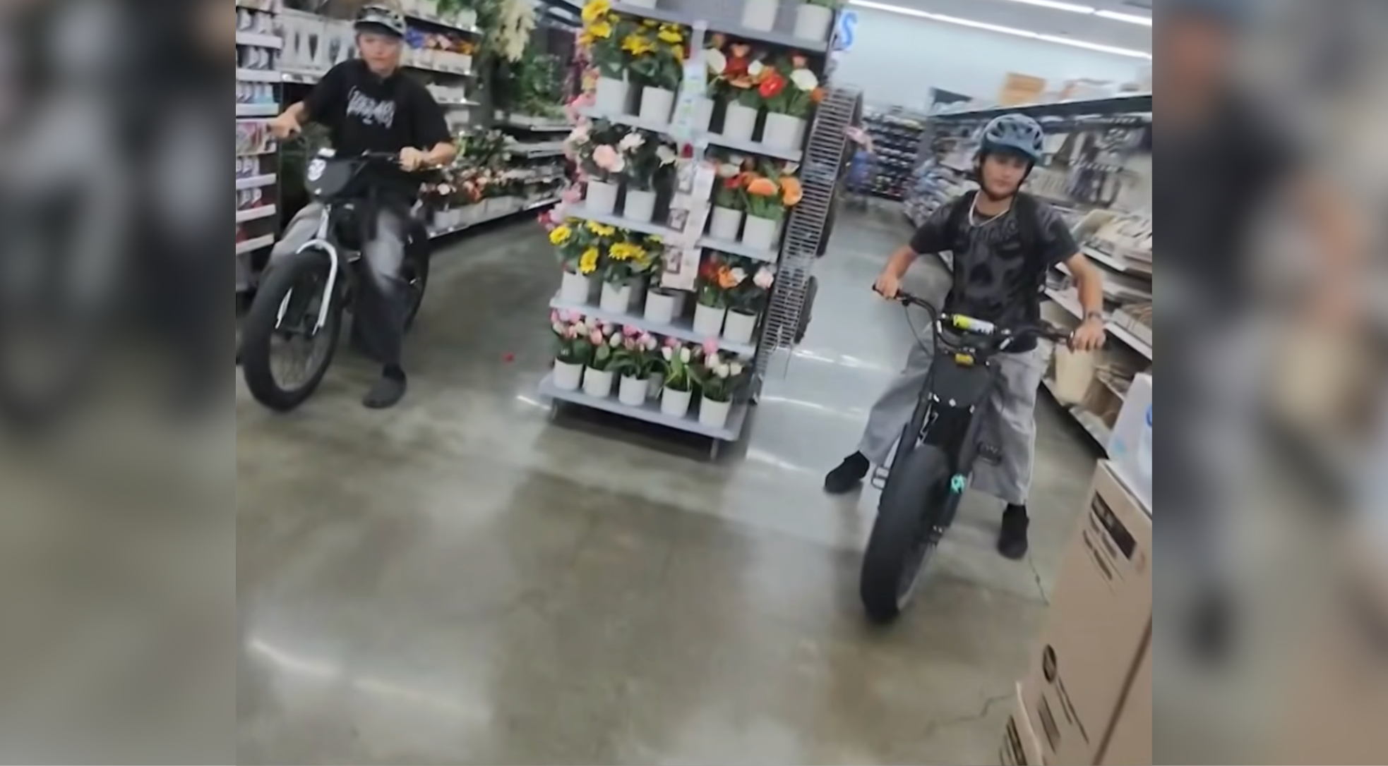 Two Teens Riding E-Bikes Terrorized Patrons at California Walmart