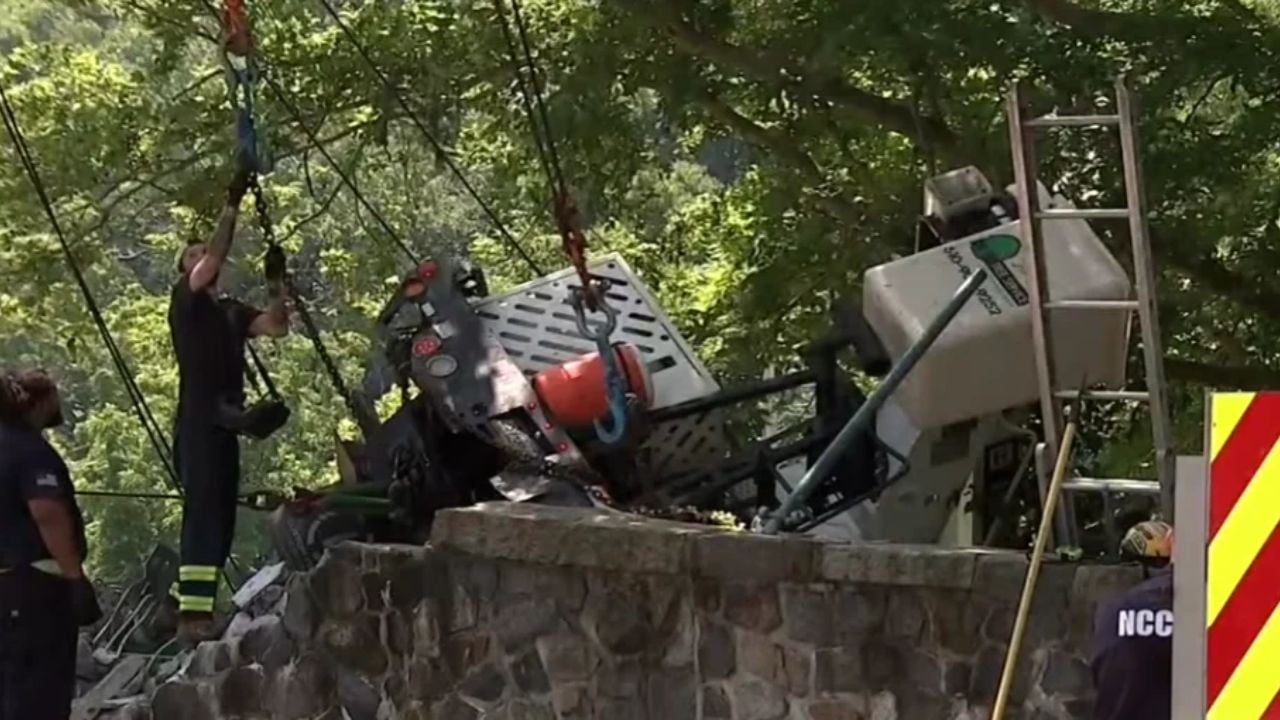 Driver Jumps From Runaway Tree Service Truck Seconds Before It Plunges ...