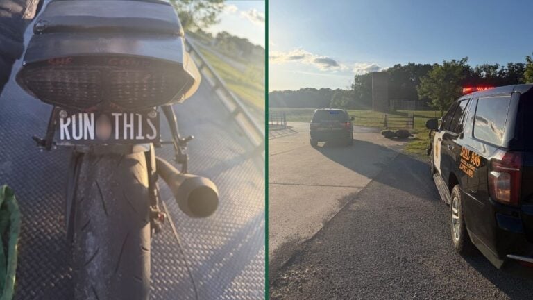 Missouri Rider With Vulgar Novelty Plate Sparks Motorcycle Chase That ...