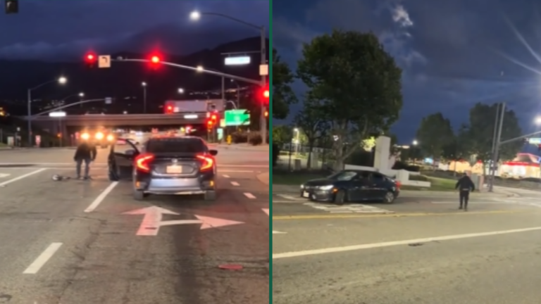 Wild Scooter Showdown Caught on Camera After Road Rage Erupts in Corona