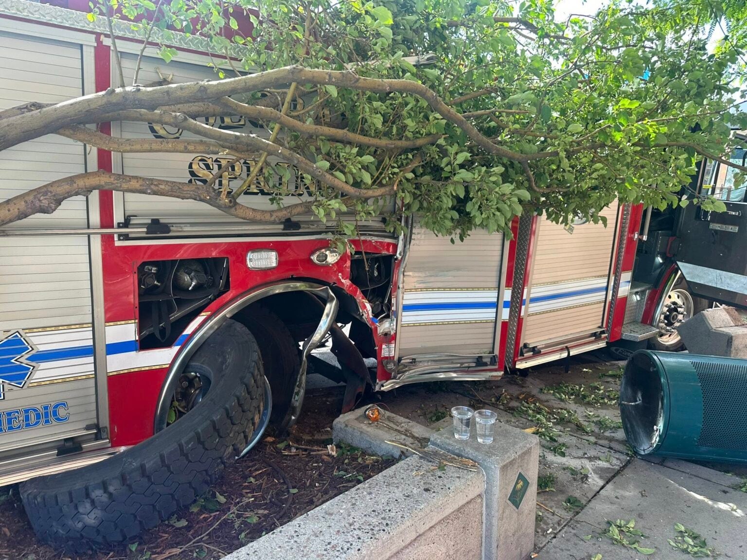 Fire Engine Totaled After Collision With State-Run Bus While Responding ...